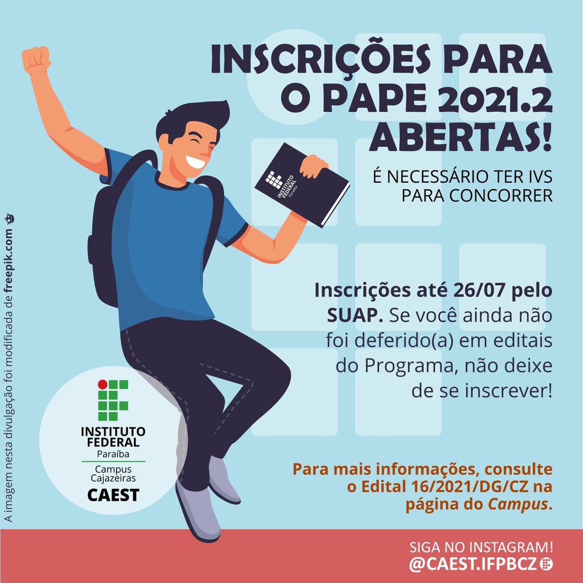 CAEST divulga editais dos auxílios PAPE e acesso à internet