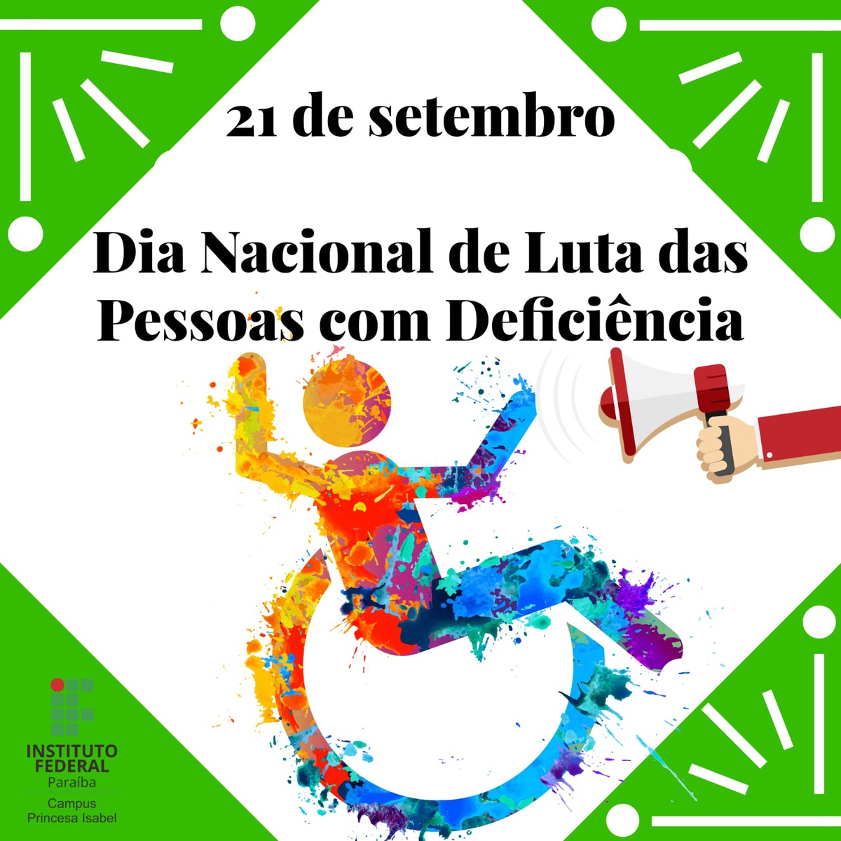 Imagem 1 Dia Nacional De Luta Das Pessoas Com Deficiência 21 De